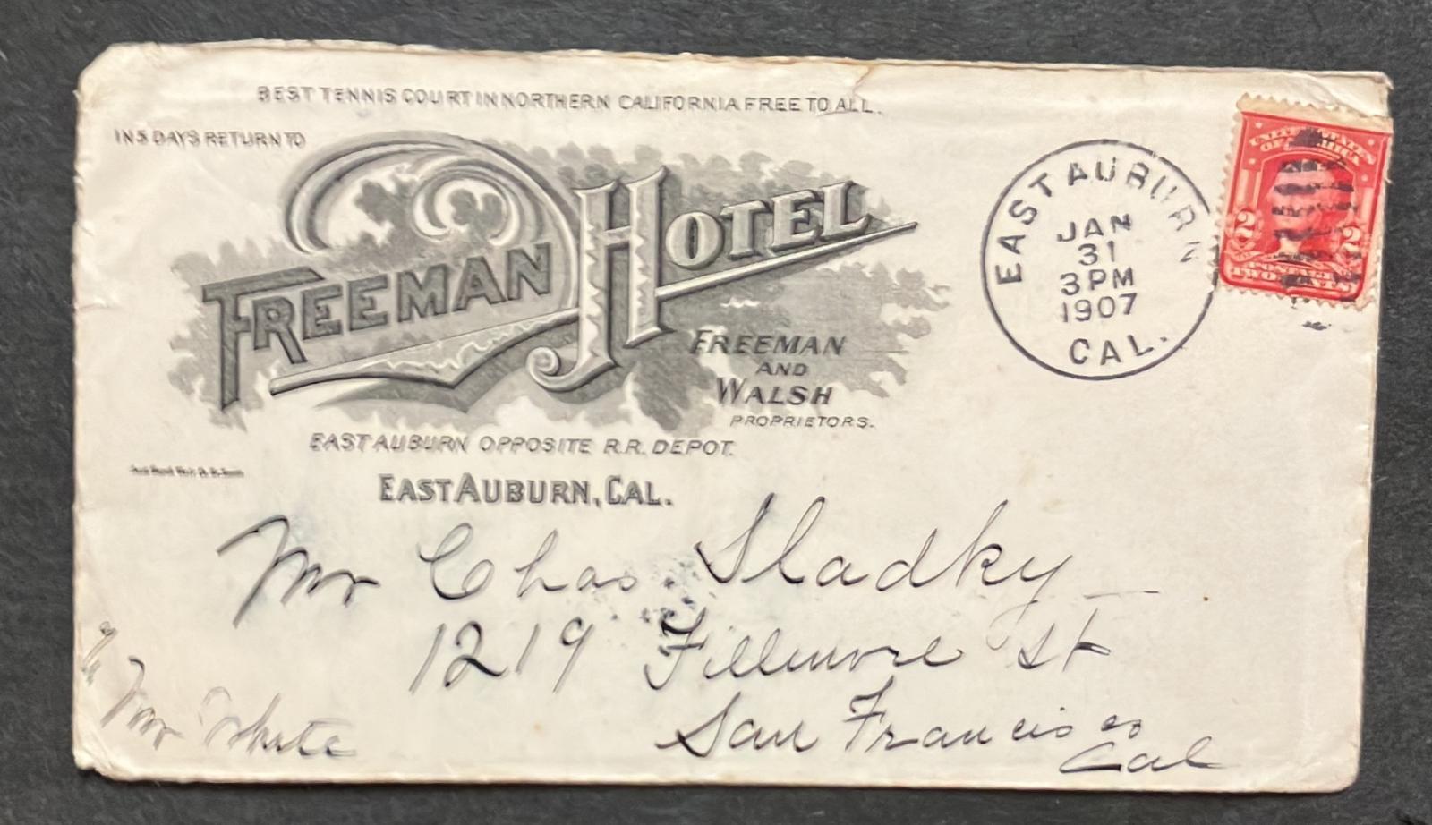 O) 1907 United States - East Auburn, Usa, George Washington 2c Red ...