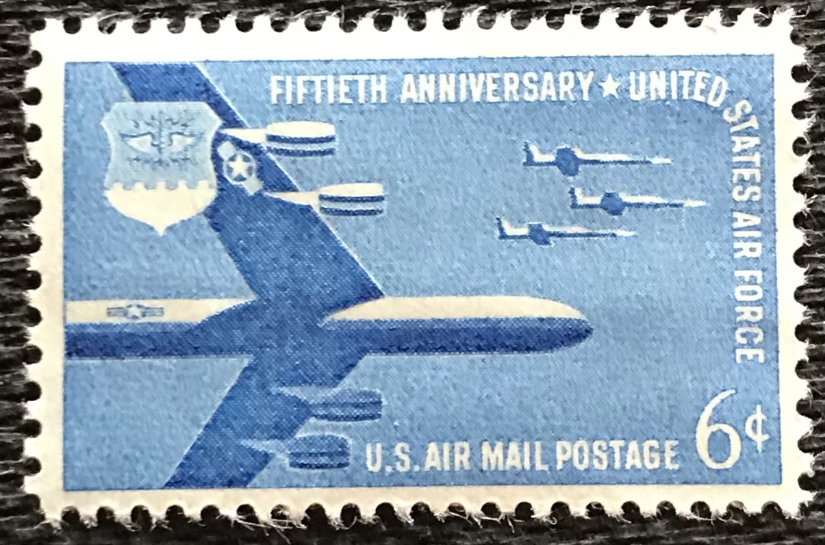 US #C49 MNH Single Air Force SCV $.25 L28 | United States, Air Mail ...