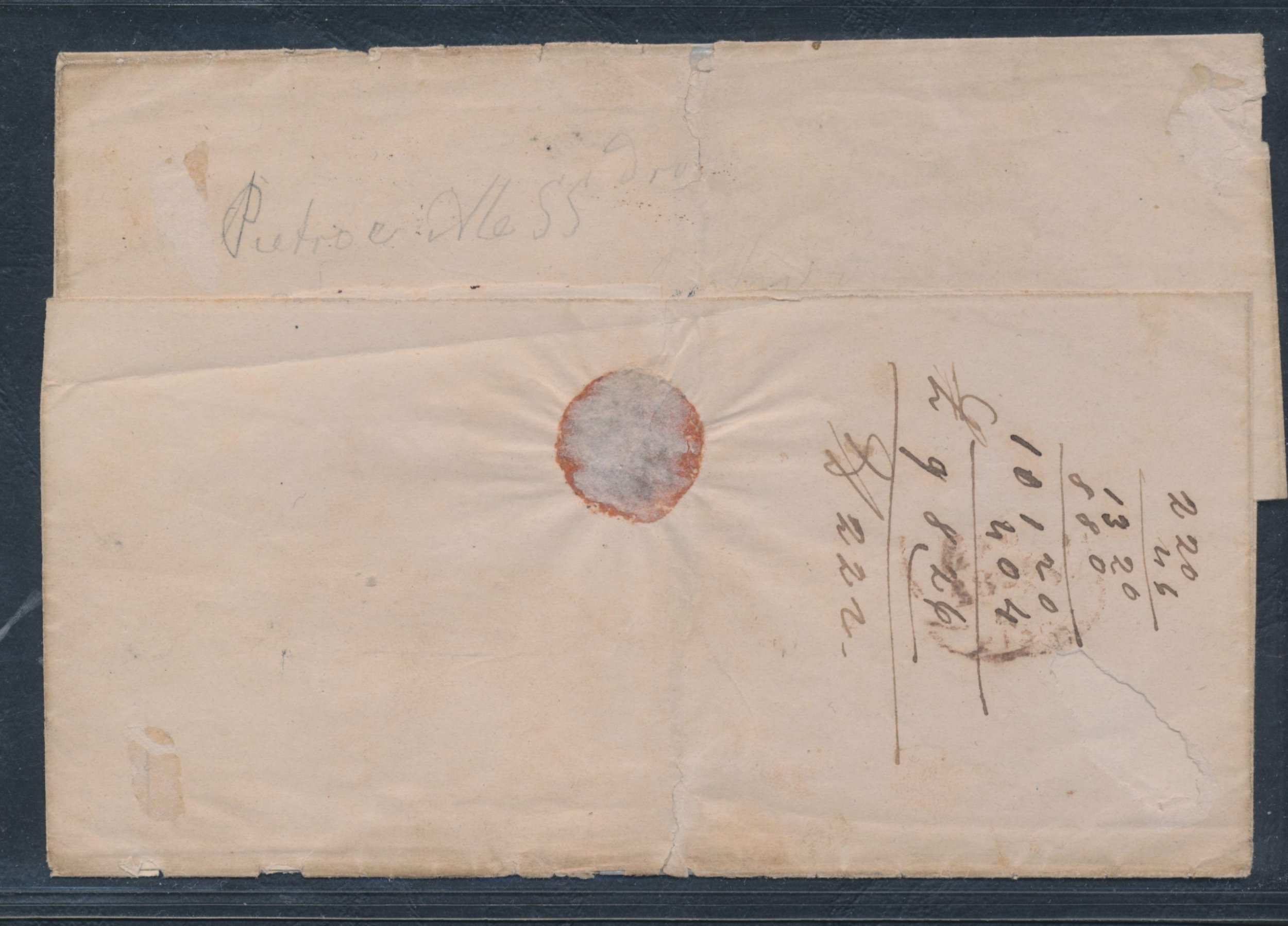 1852 MODENA, n . 1 and 2 on Cover for Pisa, good / excellent margins ...