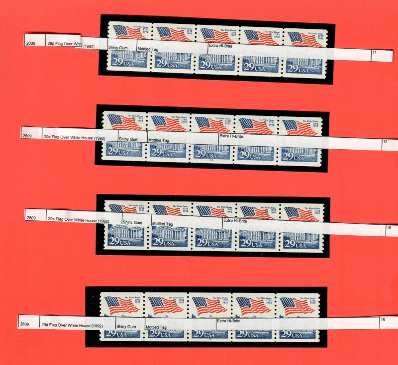 2609 Flag over White House (10 Hi-Brite PNC5 MNH F-VF Ships with ...