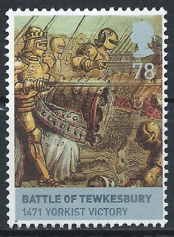 Great Britain 2008 - 78p Battle of Tewkesbury ex MS - SGMS2818 used ...