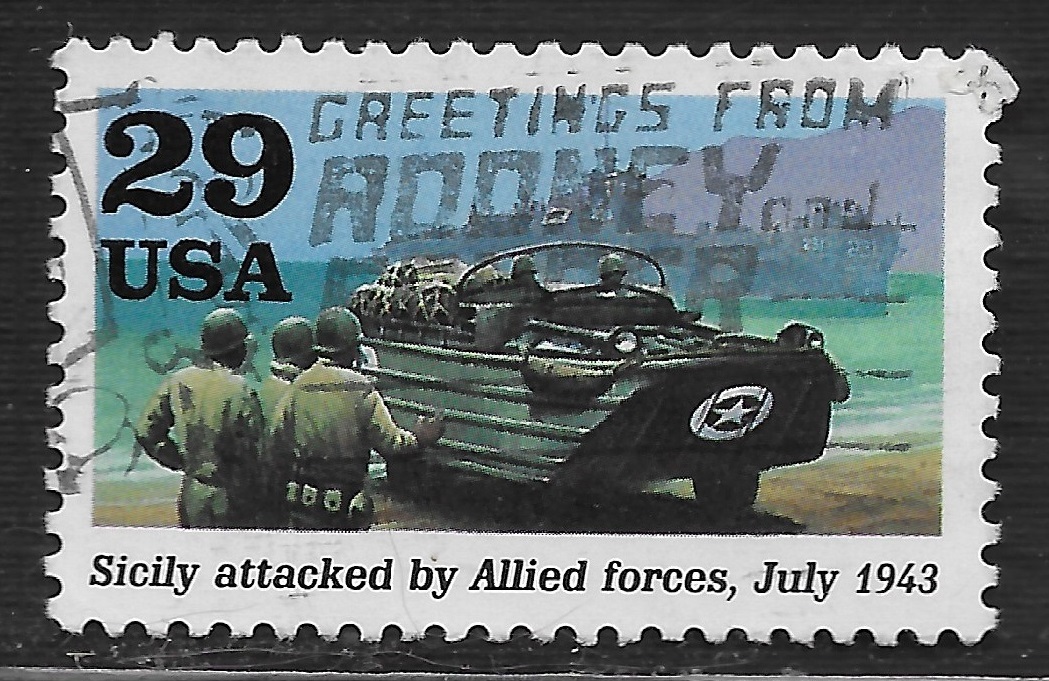 US #2765c 29c World War II - Amphibious Landing Craft on Beach | United ...