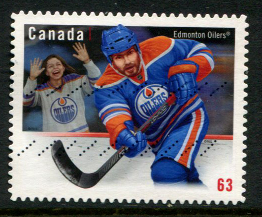 2672 Canada 63c Edmonton Oilers SA, used | Canada, General Issue Stamp ...