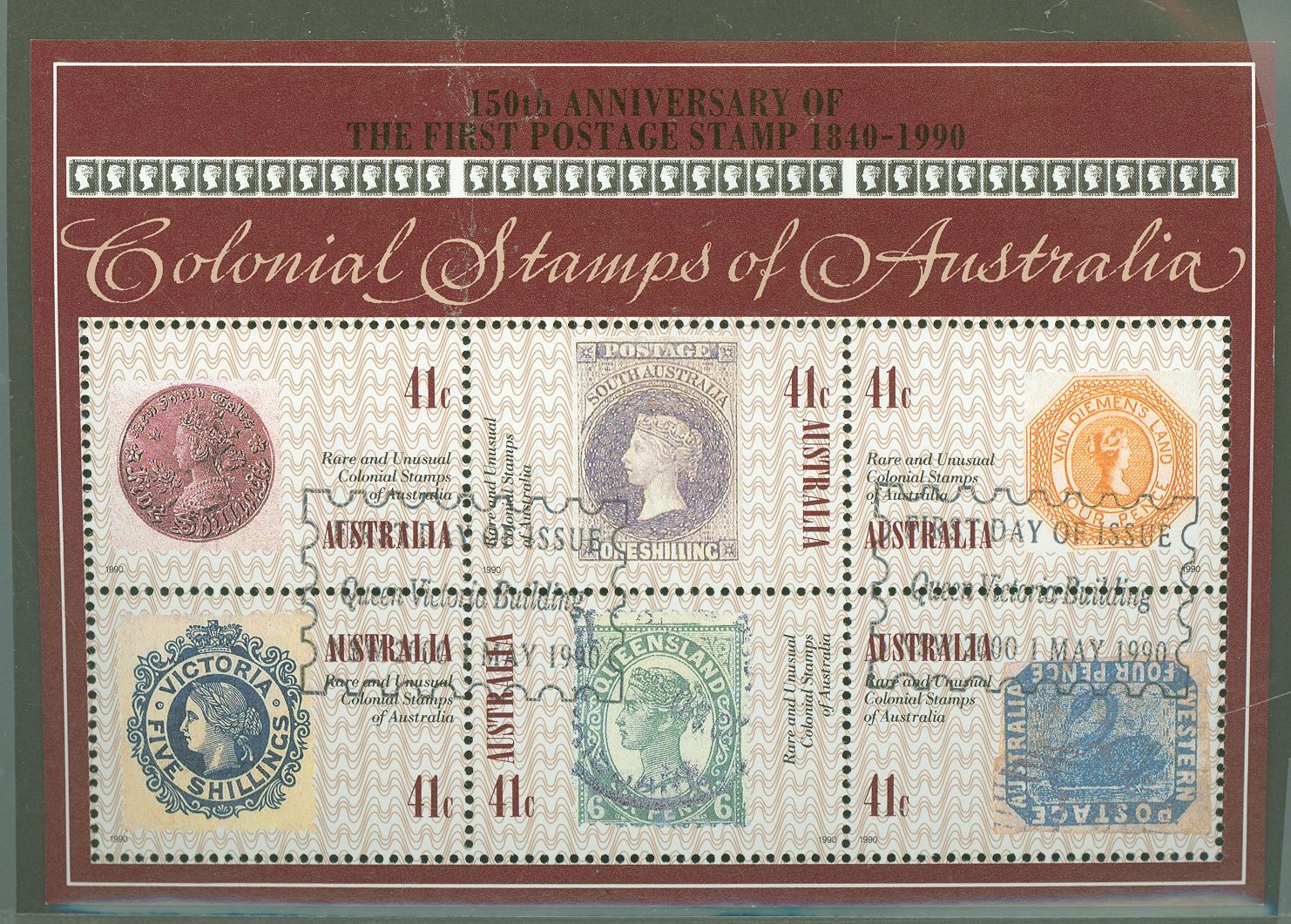 Australia #1180G Souvenir Sheet (Stamps On Stamps) | Australia ...