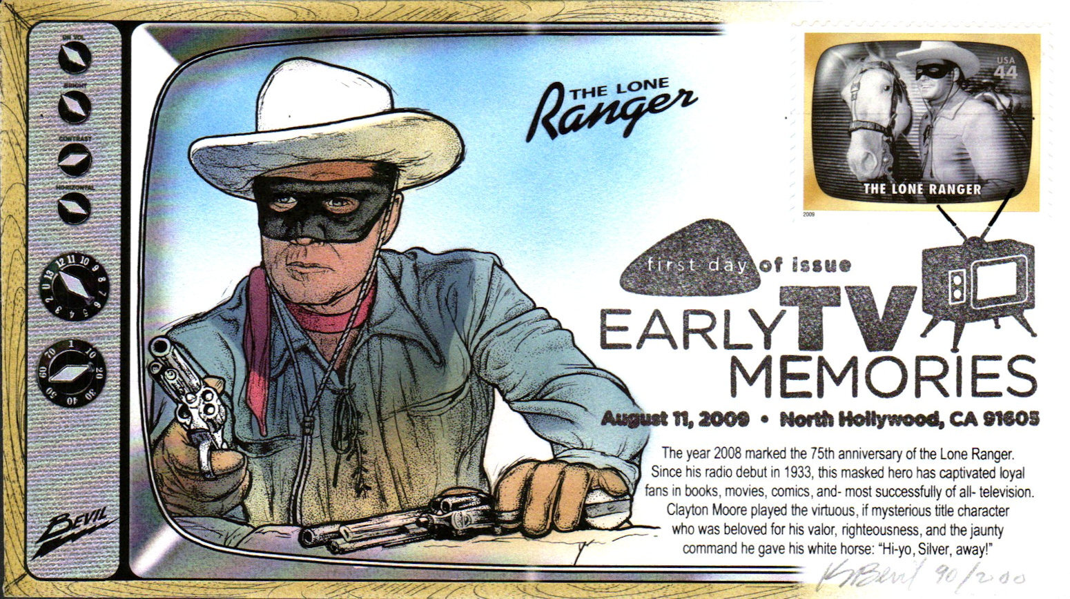 #4414m The Lone Ranger Bevil FDC | United States, General Issue Stamp ...