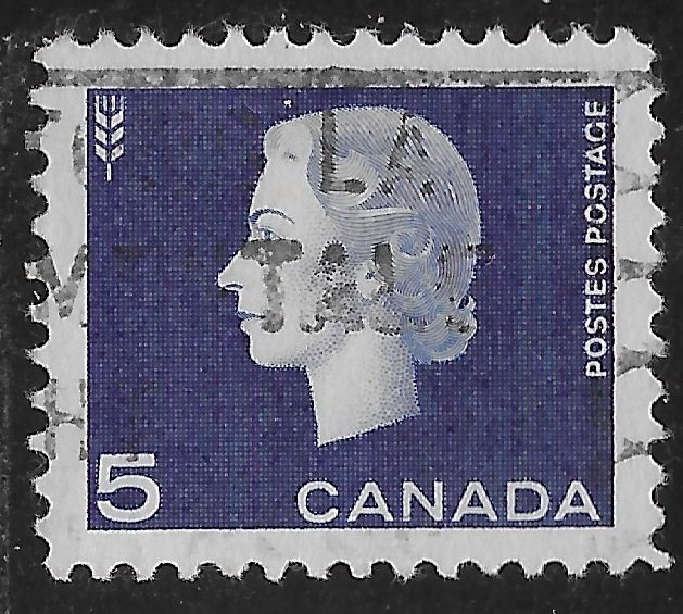 Canada #405 5c Queen Elizabeth II and Wheat | Canada, General Issue ...
