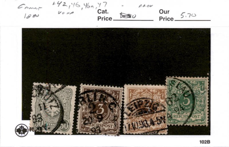 Germany, Postage Stamp, #42, 46, 46a, 47 Used, 1880 (AE) | Europe ...