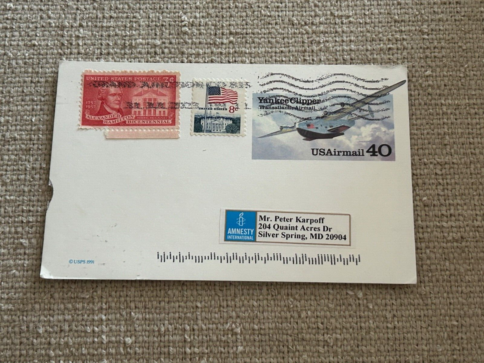 UXC25 Postally USED Uprated POSTAL CARD - APS Lifetime Member | United ...