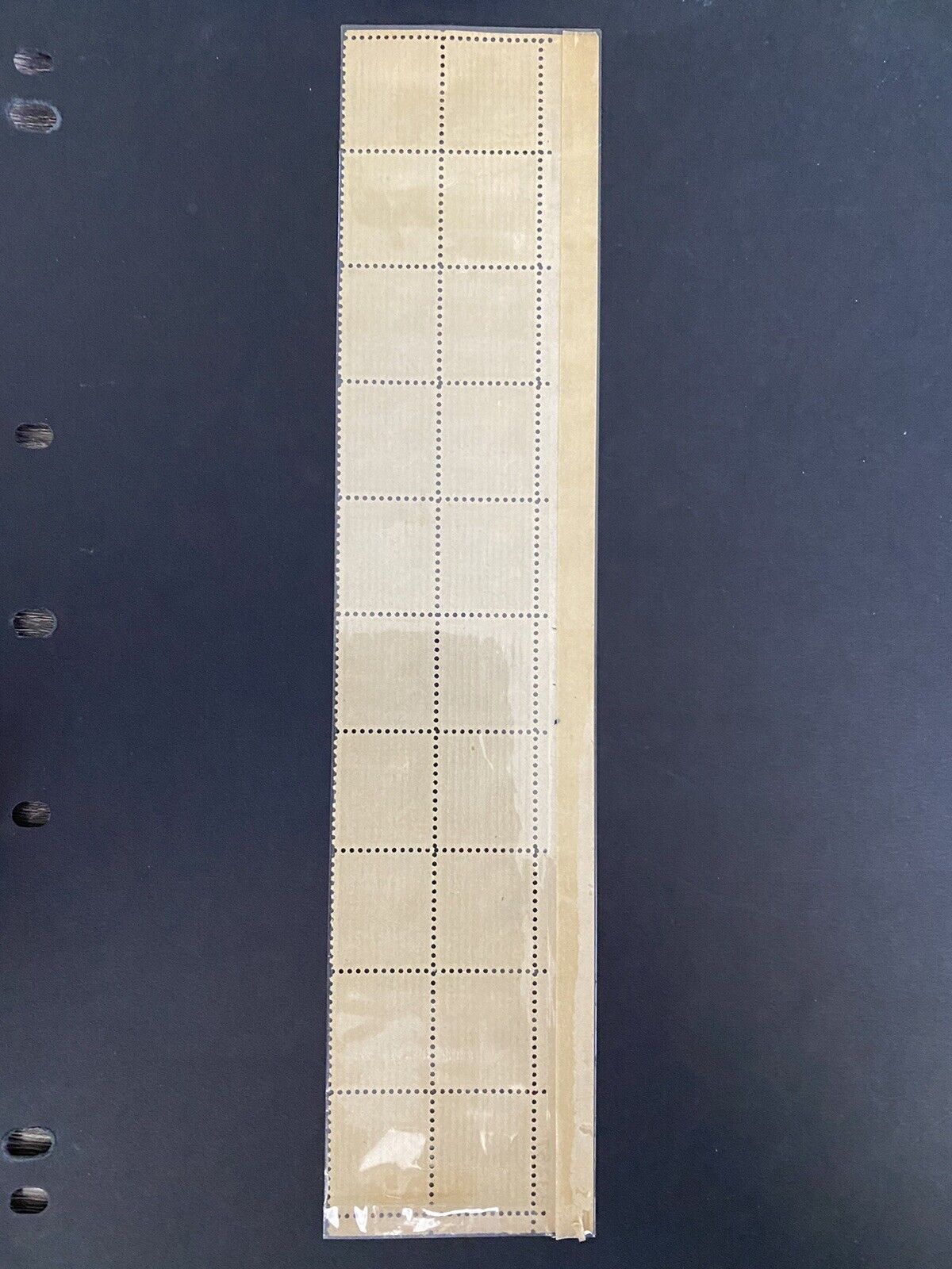 US Stamps-SC# 807 - Jefferson - Plate Strip Of 20 - With Ghost Plate ...