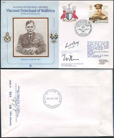 CDM1 RAF COMMANDERS SERIES Viscount Trenchard Air Vice Marshal Macey (Z ...