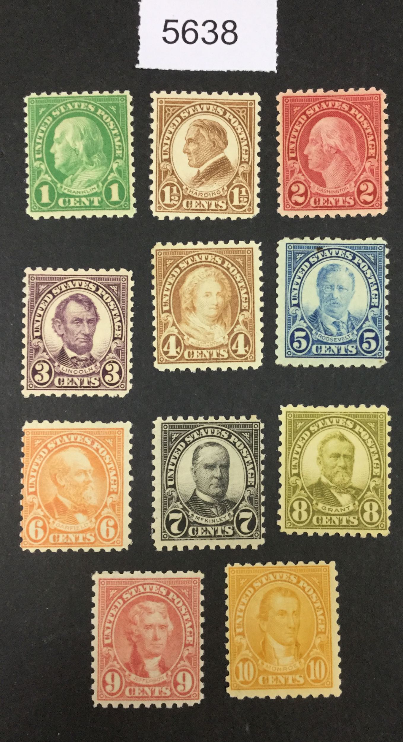 US Stamps #581-591 Mint OG 4nh(1c,1.5c,3c,4c)/H $248 LOT #5638 | United ...