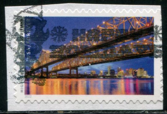 5698i US (58c) Mighty Mississippi SA, used on paper | United States ...