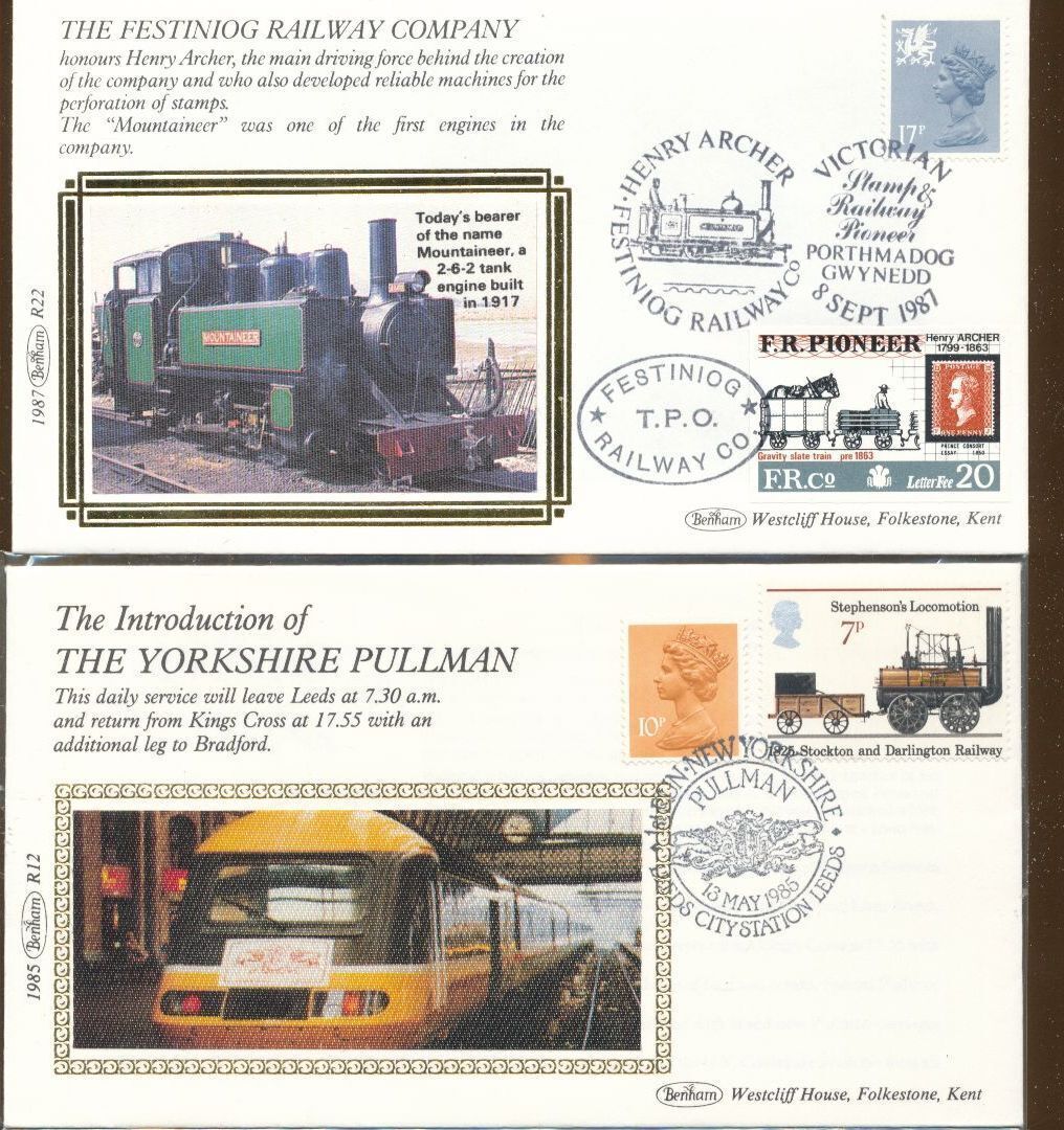 GB Trains Locomotives Covers x 12 + Railway Labels CP634 | Great ...