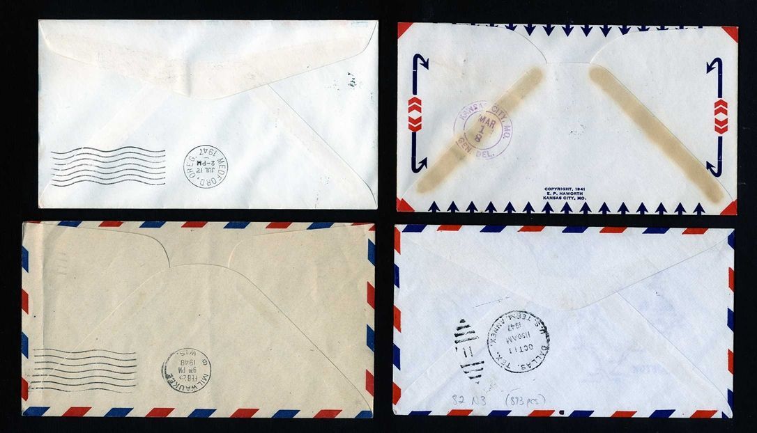 Lot of 16 different First Flight covers dated 1933 to 1948 | United ...