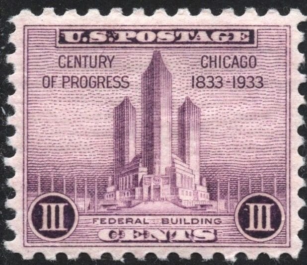SC#729 1¢ Federal Building (1933) MNH | United States, General Issue ...