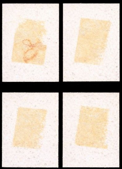 US Official Stamp Plate Proofs O50 O51 O52 O53 on Card Stock HINGED ...