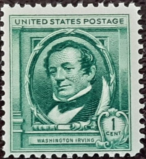 US Scott # 859; 1c Washington Irving from 1940; MNH, og; F/VF | United ...