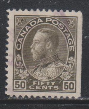 Canada, 50c King George V (SC# 120) Used | Canada, General Issue Stamp ...