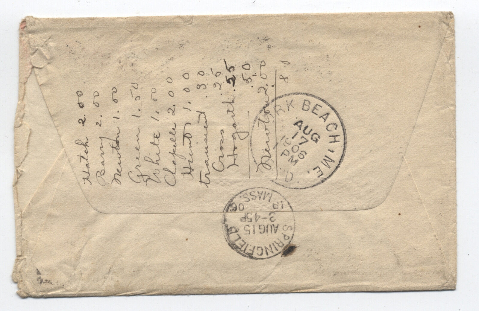 1906 Waterbury CT 4ct 1902 issue forwarded cover [y7675] | United ...