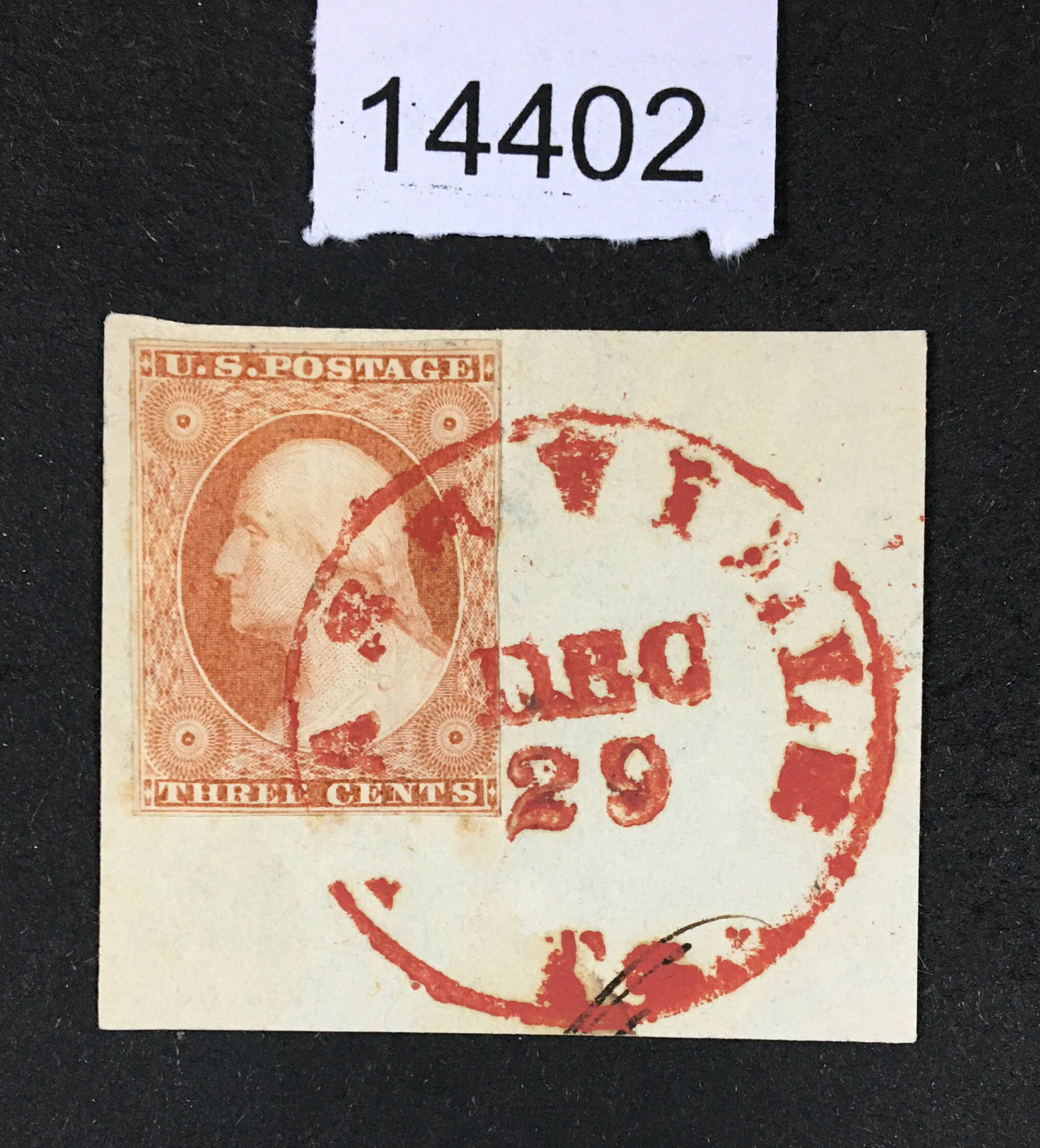 US Stamps # 11 RED C.D.S Used LOT #14402 | United States, General Issue ...