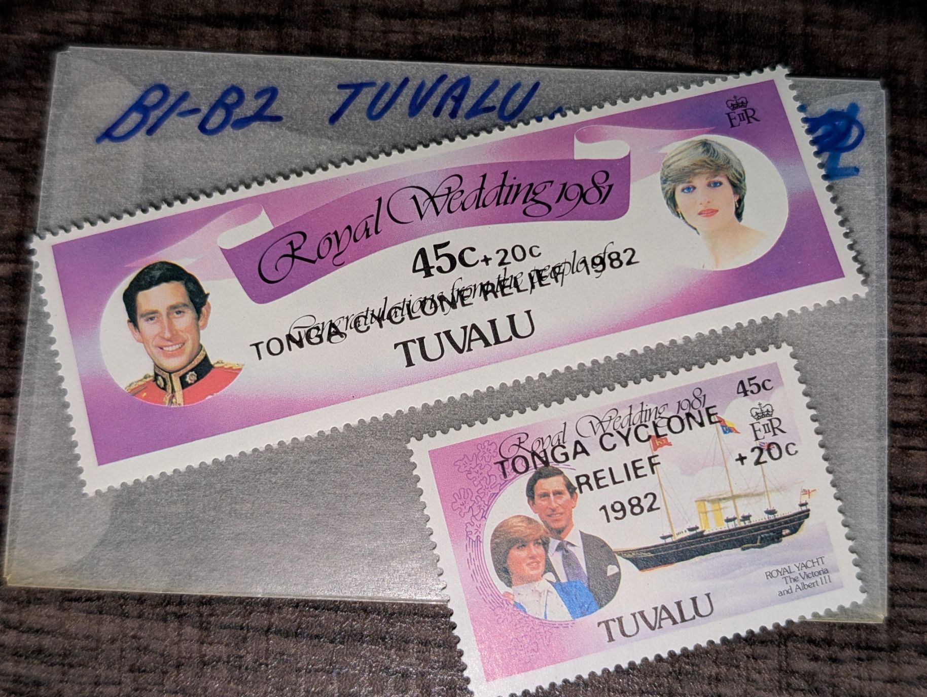 Tuvalu #B1-B2 MNH | Australia & Oceania - Tuvalu, Semi-Postal Stamp ...