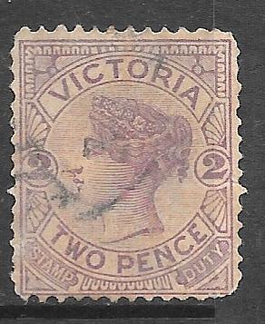 Australian States Victoria Duty Stamp: 2d Queen Victoria, used, AVG ...