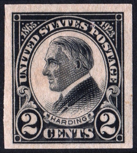 SC#611 2¢ Harding Memorial Imperforate (1923) MLH | United States ...