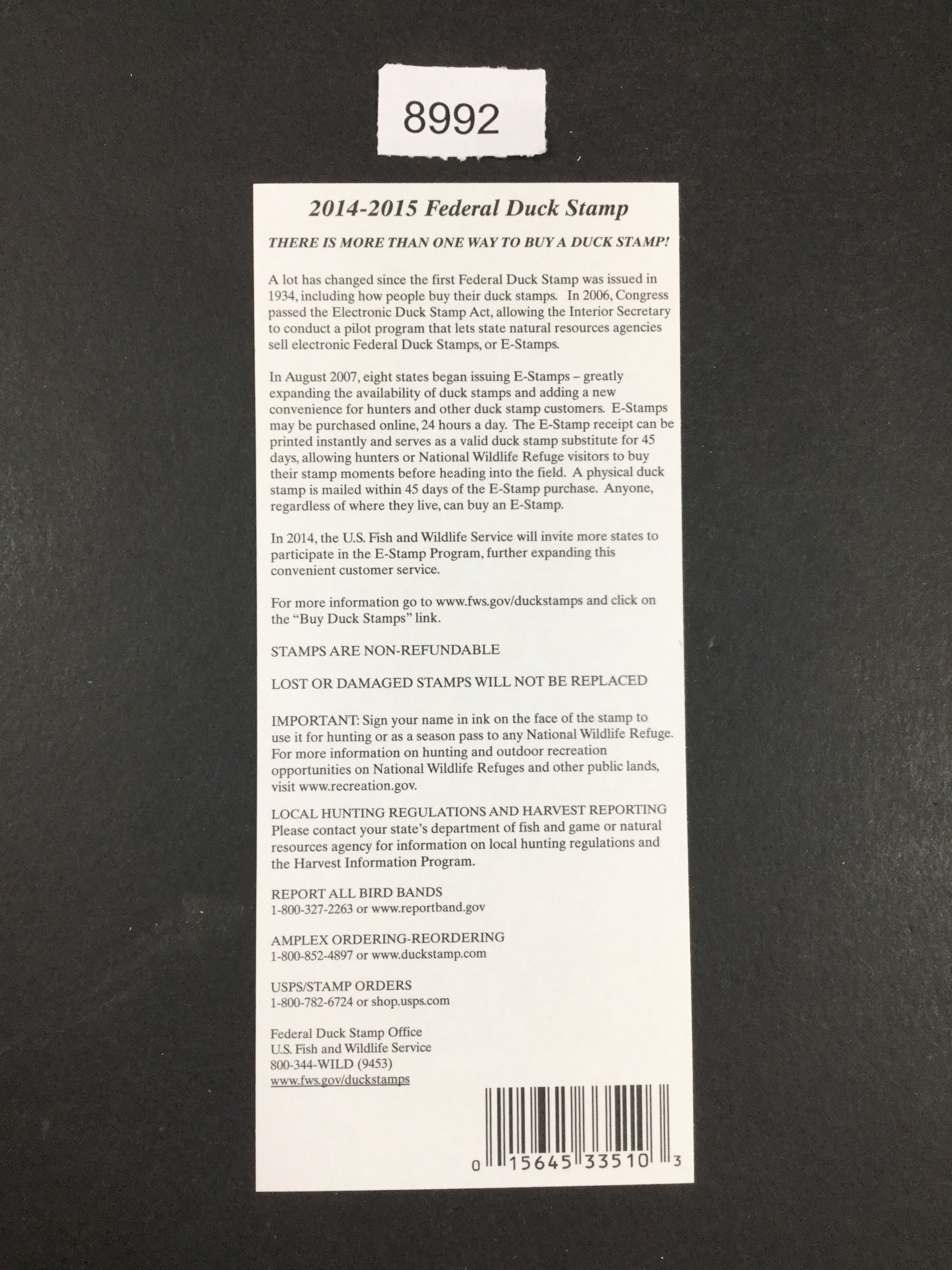 US Stamps # Rw81A Duck Mint OG NH LOT #C 8992 | United States, Duck ...