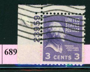 PKStamps - USA - 807 - Used - Plate Number Single #21-689 | United ...
