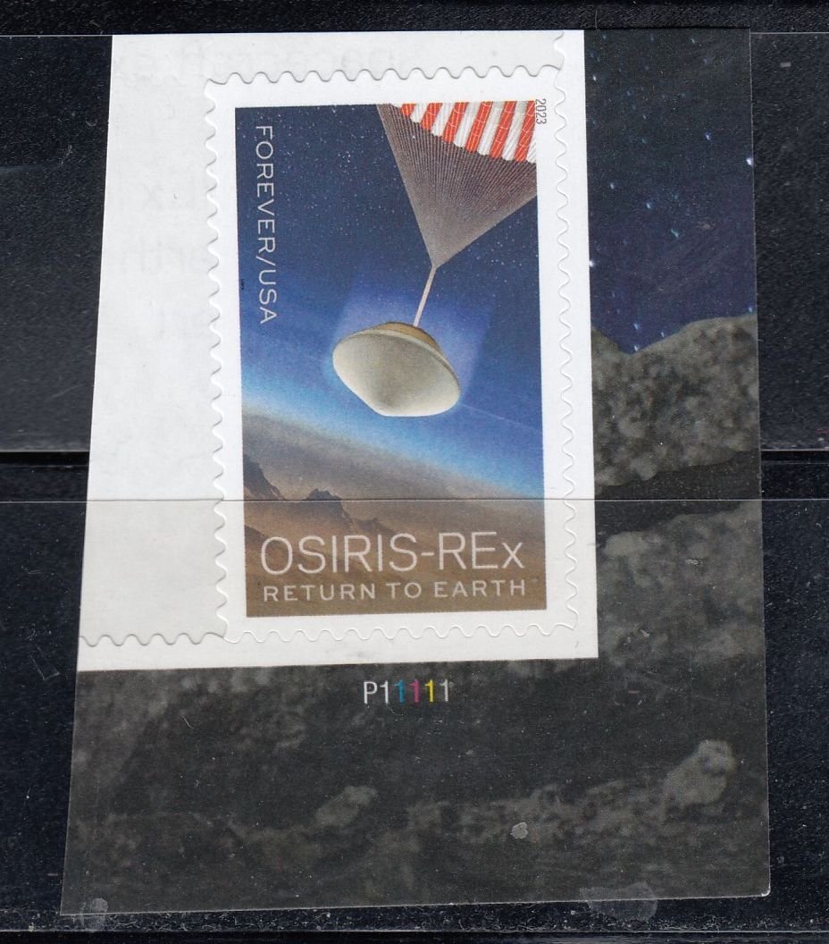 US 2023 Sc#5820 Osiris-REx Mission Return To Earth with plate# MNH ...
