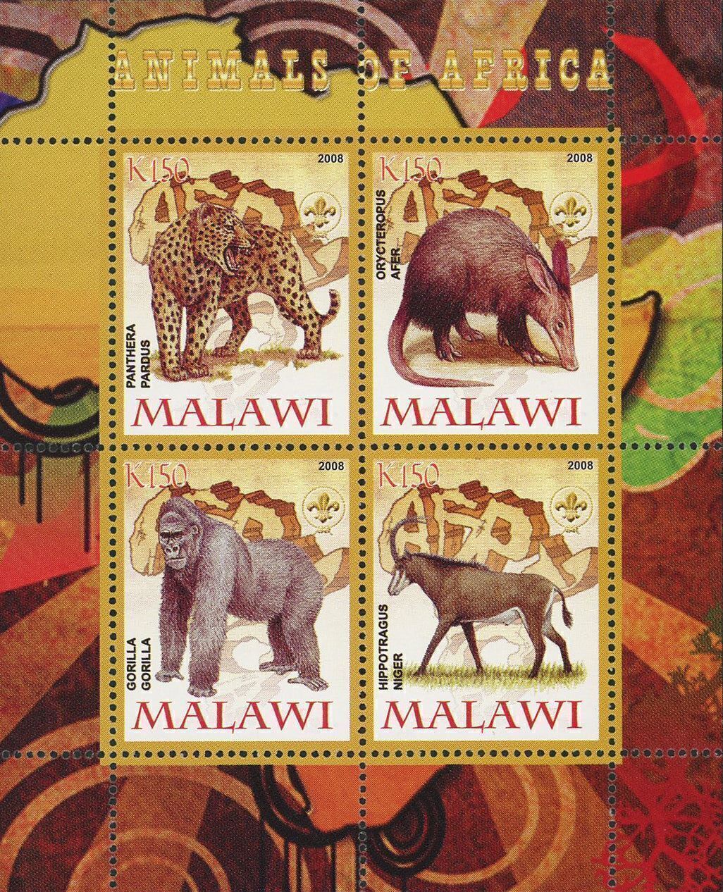 Malawi Animals of Africa Hippotragus Niger Gorilla Panthera Pardus Sov ...
