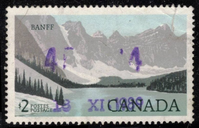 Stamp-S 1c Filler, Canada 1967 $2 #936 "Banff National Park" CV $1.10 ...