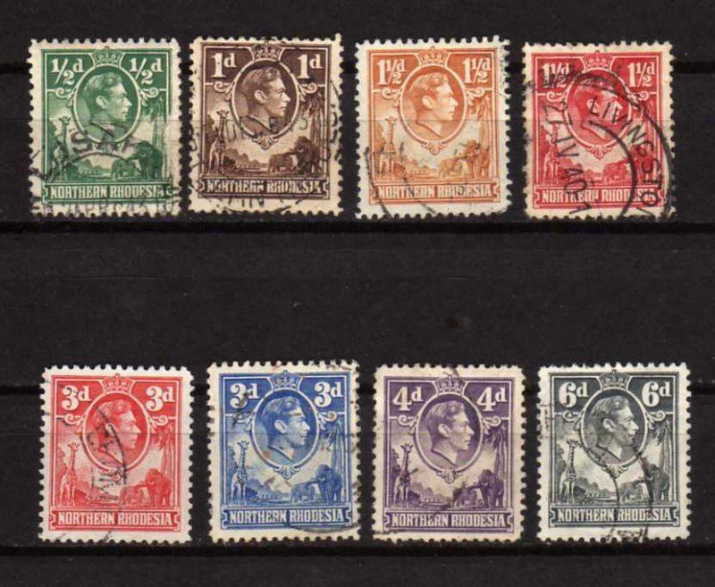 Rhodesia Lot Collection Northern Rhodesia Early, old King George VI ...