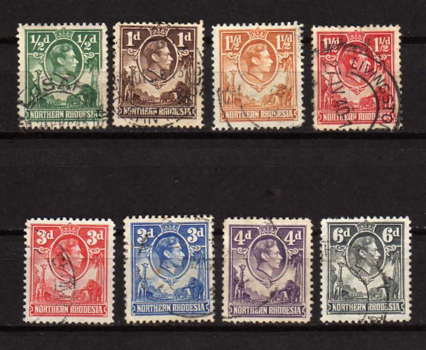 Rhodesia Lot Collection Northern Rhodesia Early, old King George VI ...