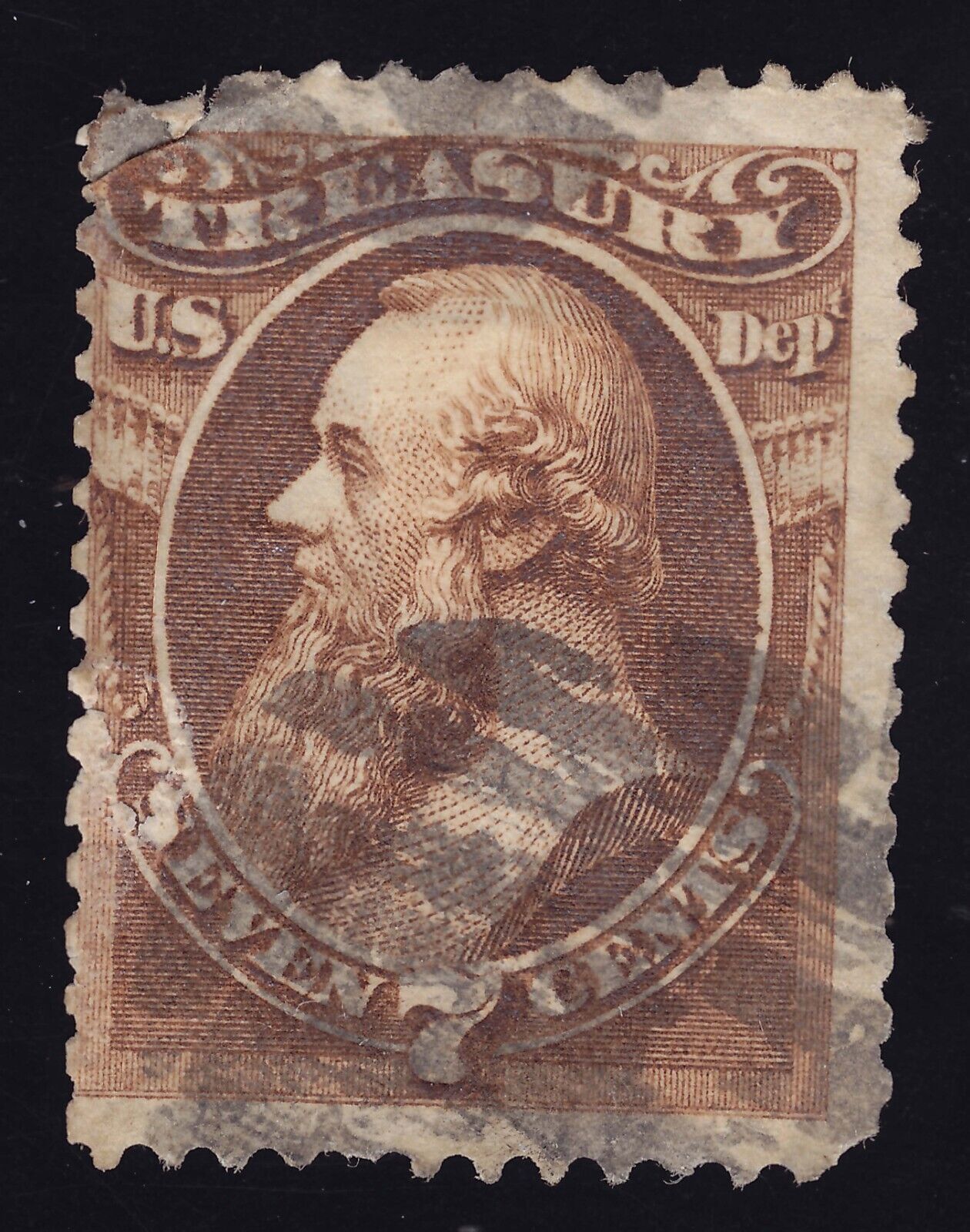 US Scott O76 Used 7 cents Treasury Official Stamp Lot US016 | United ...
