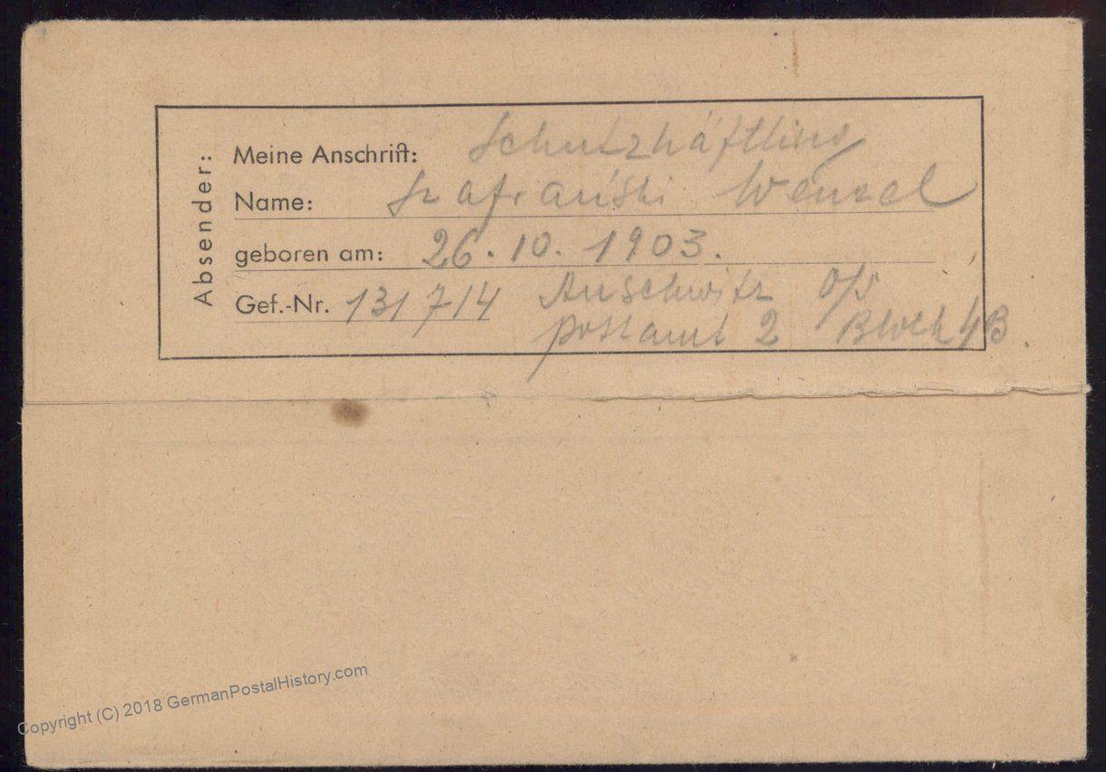 3rd Reich Germany Concentration Camp KL Auschwitz Camp Rules Prisoner ...