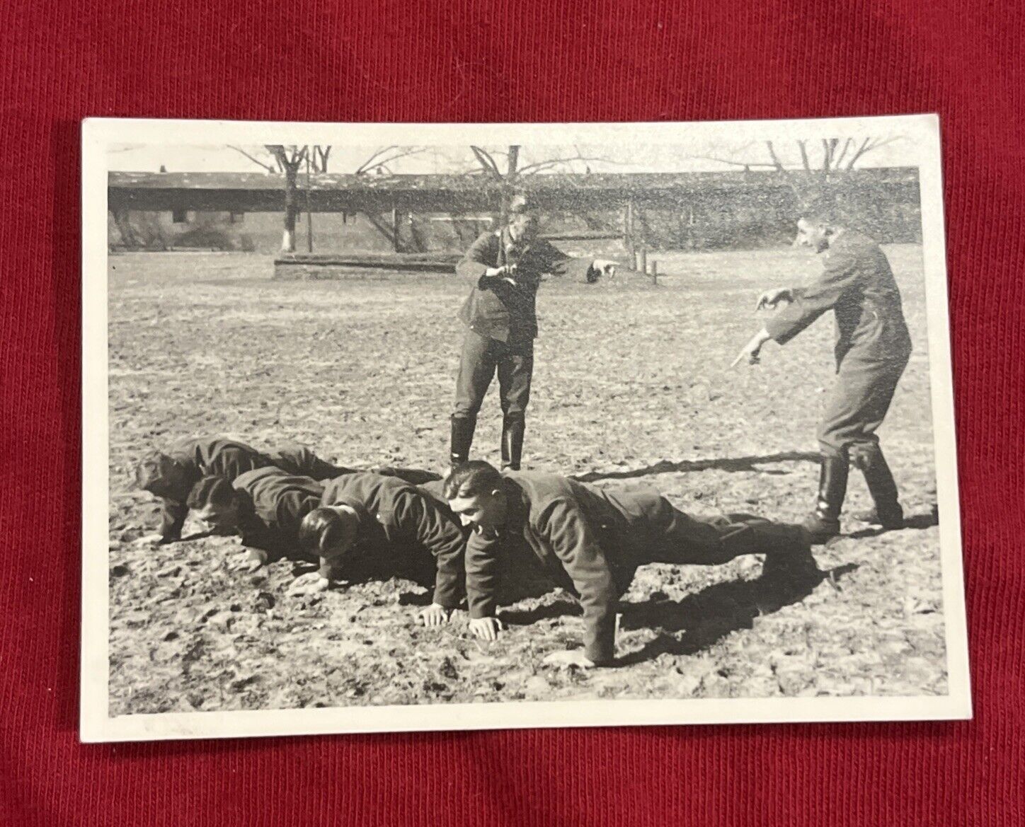 BOOT CAMP SOLDIERS DOING PUSH UPS WW2 WWII German Military photo ...