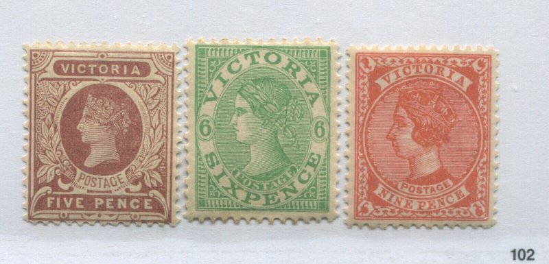 Victoria QV 1905 5d, 6d, and 9d mint o.g. hinged | Australia & Oceania ...