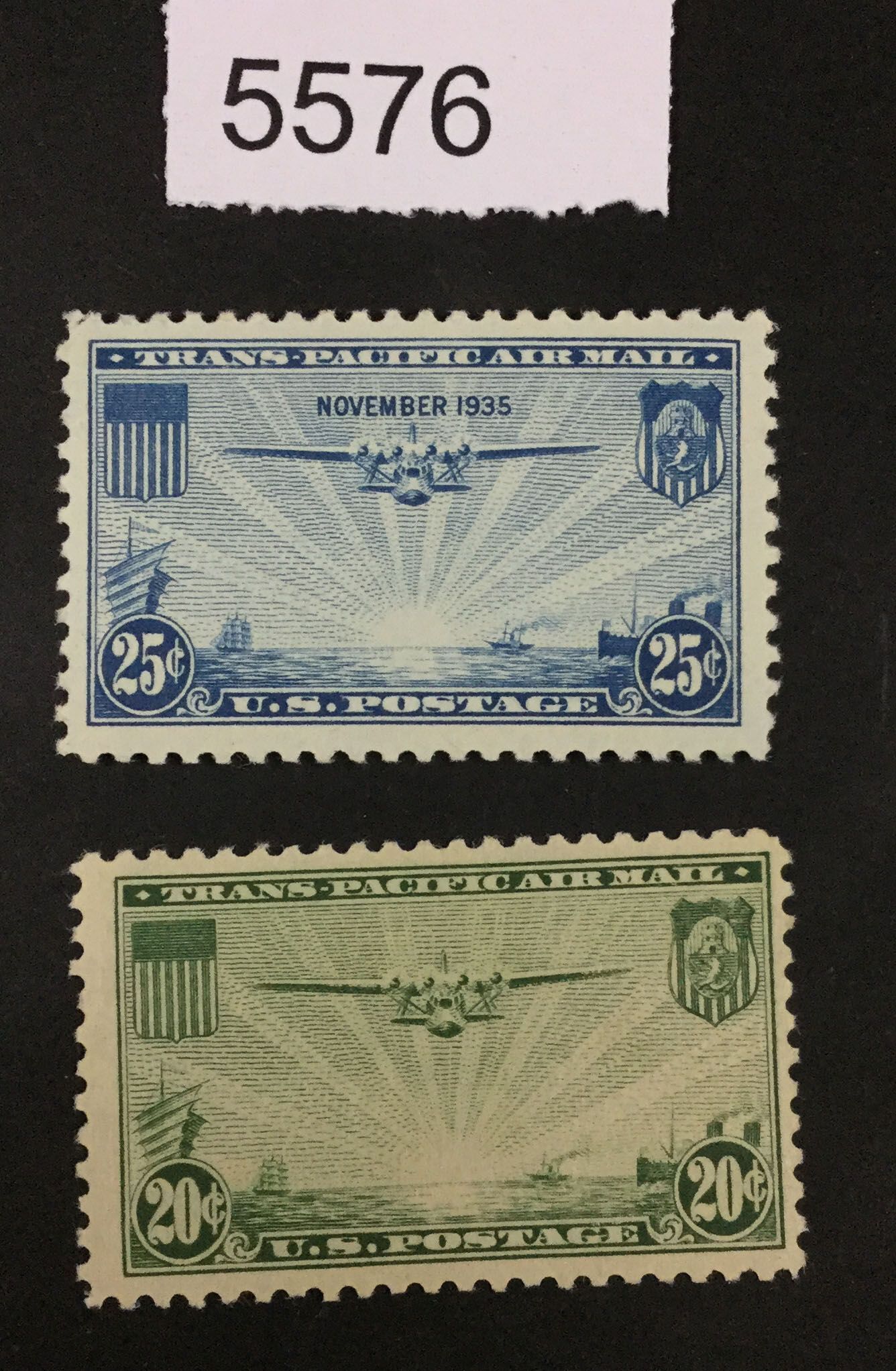 US Stamps #C20-C21 Mint OG NH LOT #5576 | United States, Air Mail Stamp ...