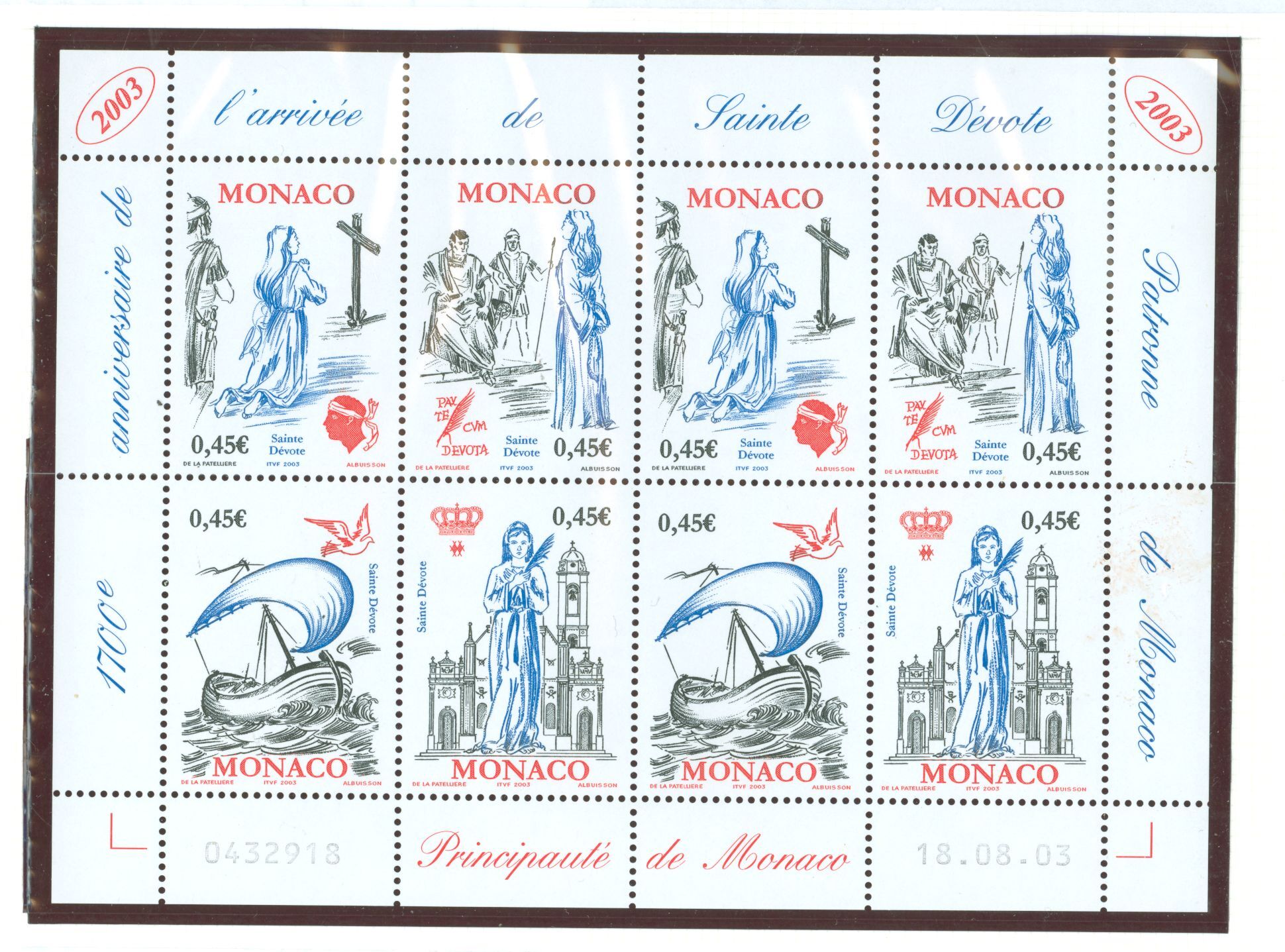 Monaco #2308 Souvenir Sheet | Europe - Monaco, General Issue Stamp ...