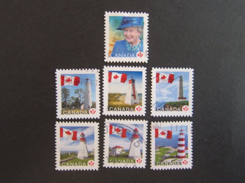 Canada #2248 To 2253B Queen and Lighthouse Booklets Nice stamps {ca1402 ...
