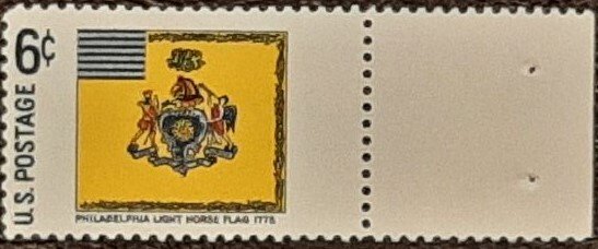 US Scott # 1353; 6c Flags from 1968; MNH, og; PA Light Horse; VF ...