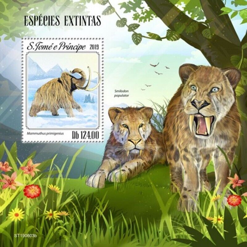 St Thomas - 2019 Extinct Species - Stamp Souvenir Sheet - ST190603b ...