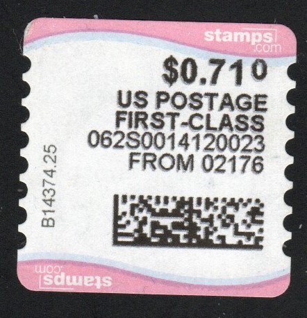 1CVP 106 - (50c) - Personal Computer Postage - "Wavy Lines" - Used ...