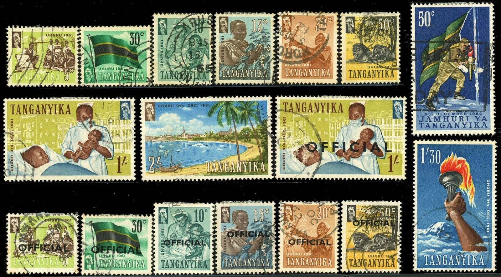 Tanganyika Postage Official Stamp Collection Africa Used | Africa ...