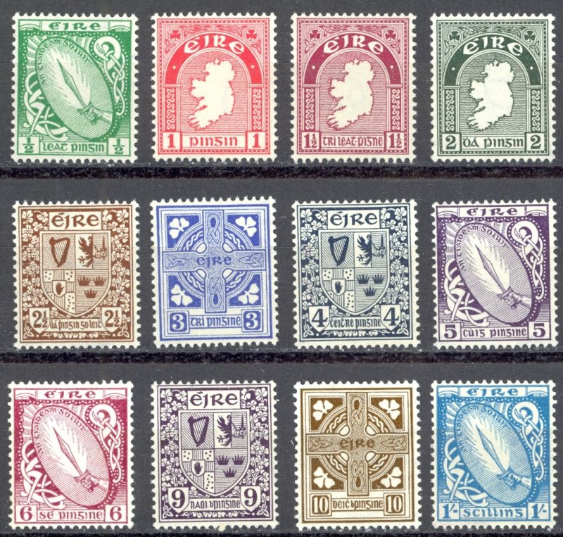 Ireland Sc# 106-117 MH 1940-1942 Definitives | Europe - Ireland ...