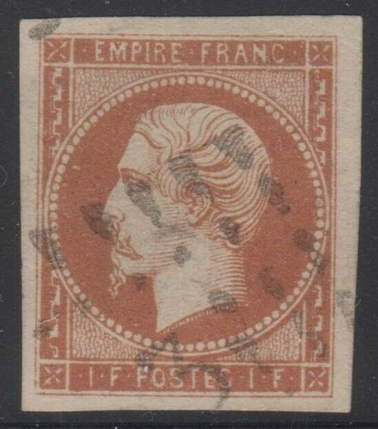 France 1853-60 Napoleon Sc 21b Pale Lake Fournier Forgery Used (Cv ...