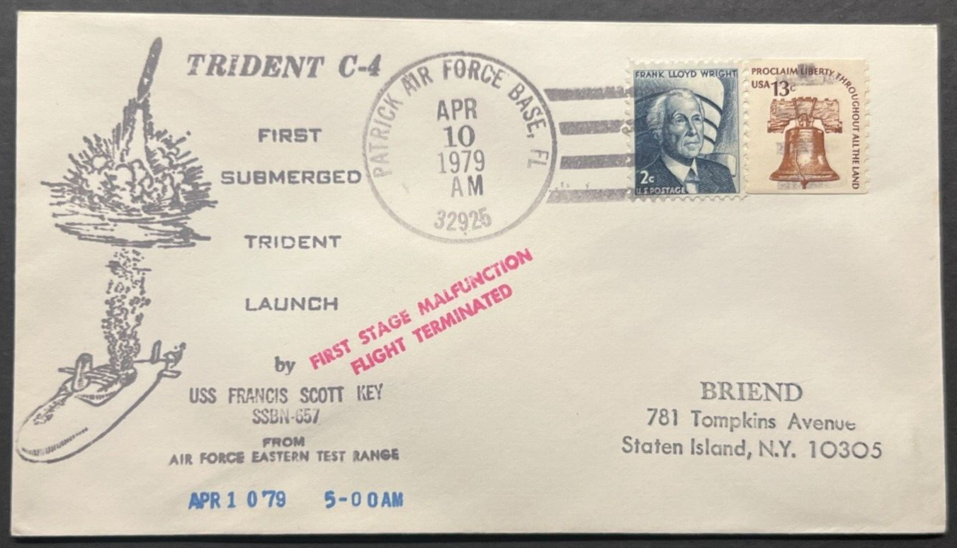 Trident C-4 Launched From USS Francis Scott KEY Ssbn-657 APR 1979 Naval ...