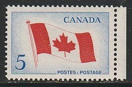 1965 Canada - Sc 439 - MNH VF - 1 single - New Canadian Flag | Canada ...