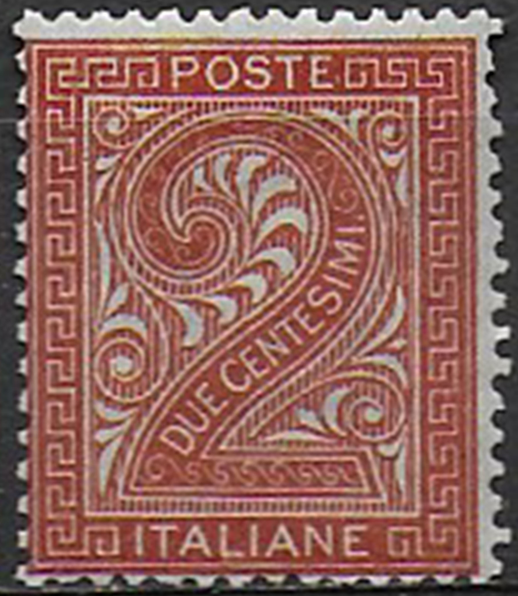 1863-65 Italia VE II 2c. Torino mc MNH Sassone n. T15 | Europe ...